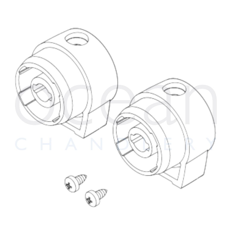 Dometic - Oceanair Portshade End Cap Pair
