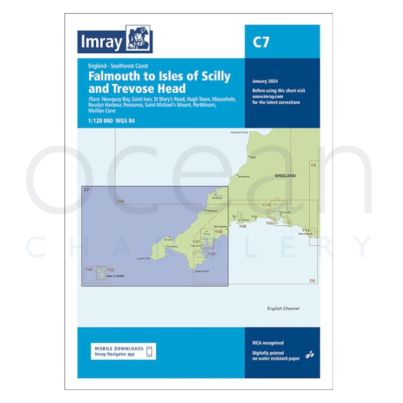 Imray - Chart C7 Falmouth to Isles of Scilly and Trevose Head