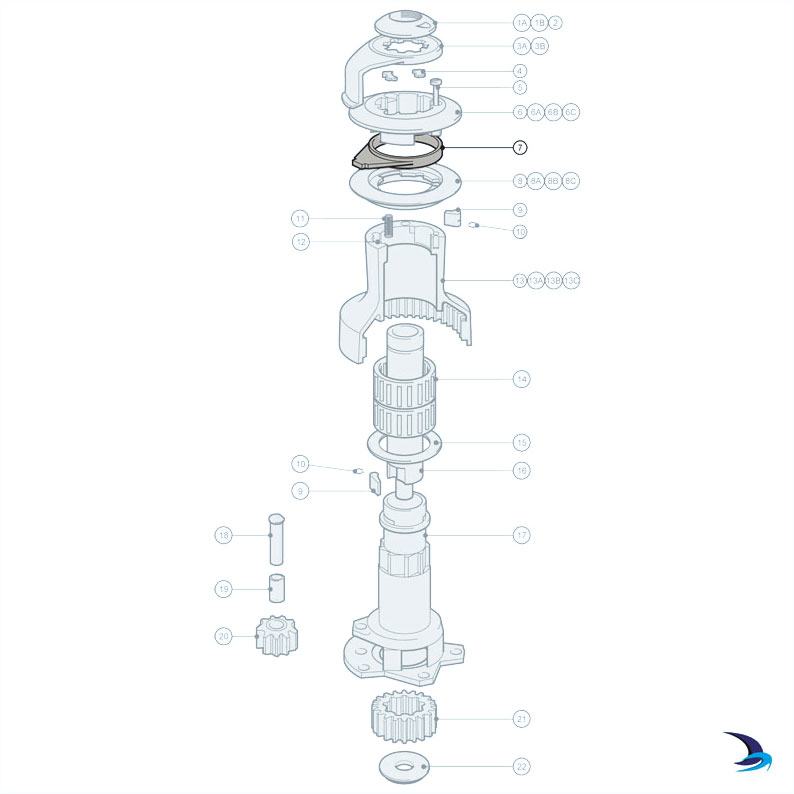 Lewmar - Ocean Self-Tailing Winch Spares (Sizes 14ST & 16ST)