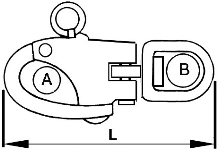 Stainless Steel Snap Shackle With Swivel Eye