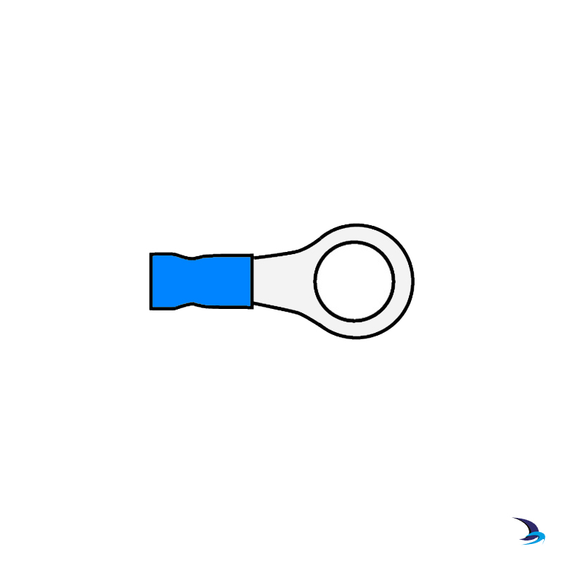 Pre Insulated Terminal Loop 8.4mm Blue Pack of 50