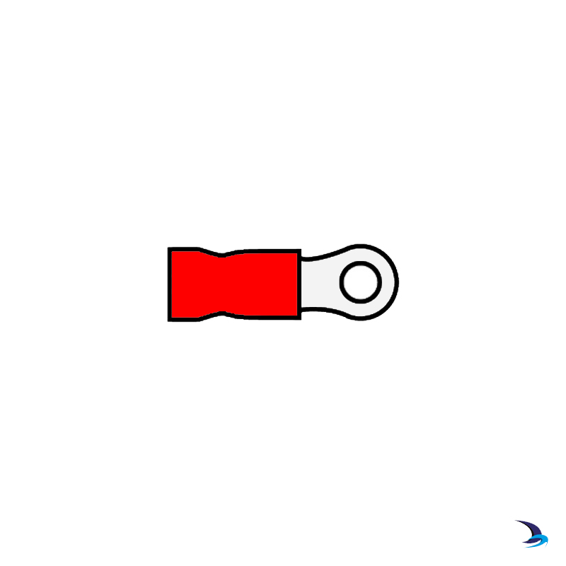 Pre Insulated Terminal Loop 3.2mm Red Pack of 50